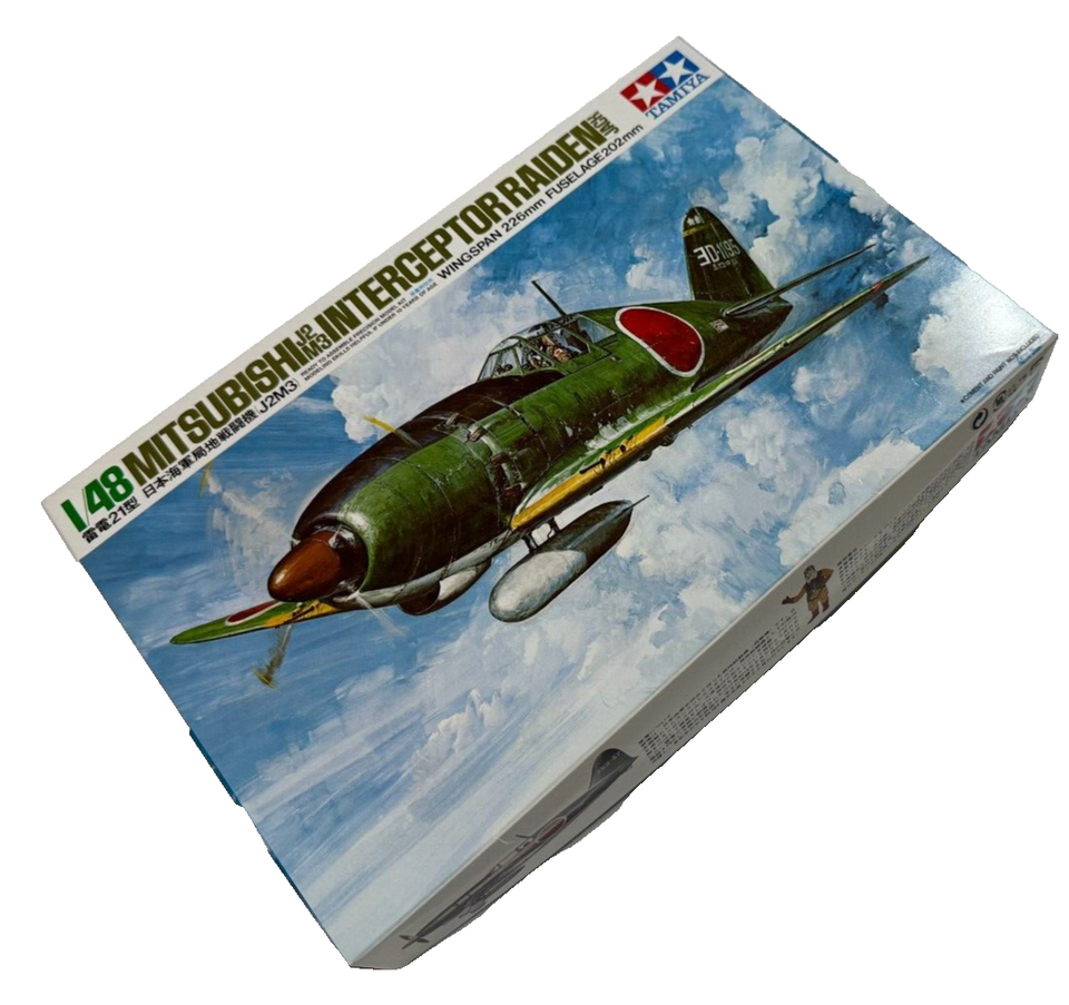 MITSUBISHI J2M3 INTERCEPTOR RAIDEN JACK 1/48 SCALE TAMIYA ITEM 61018 ...
