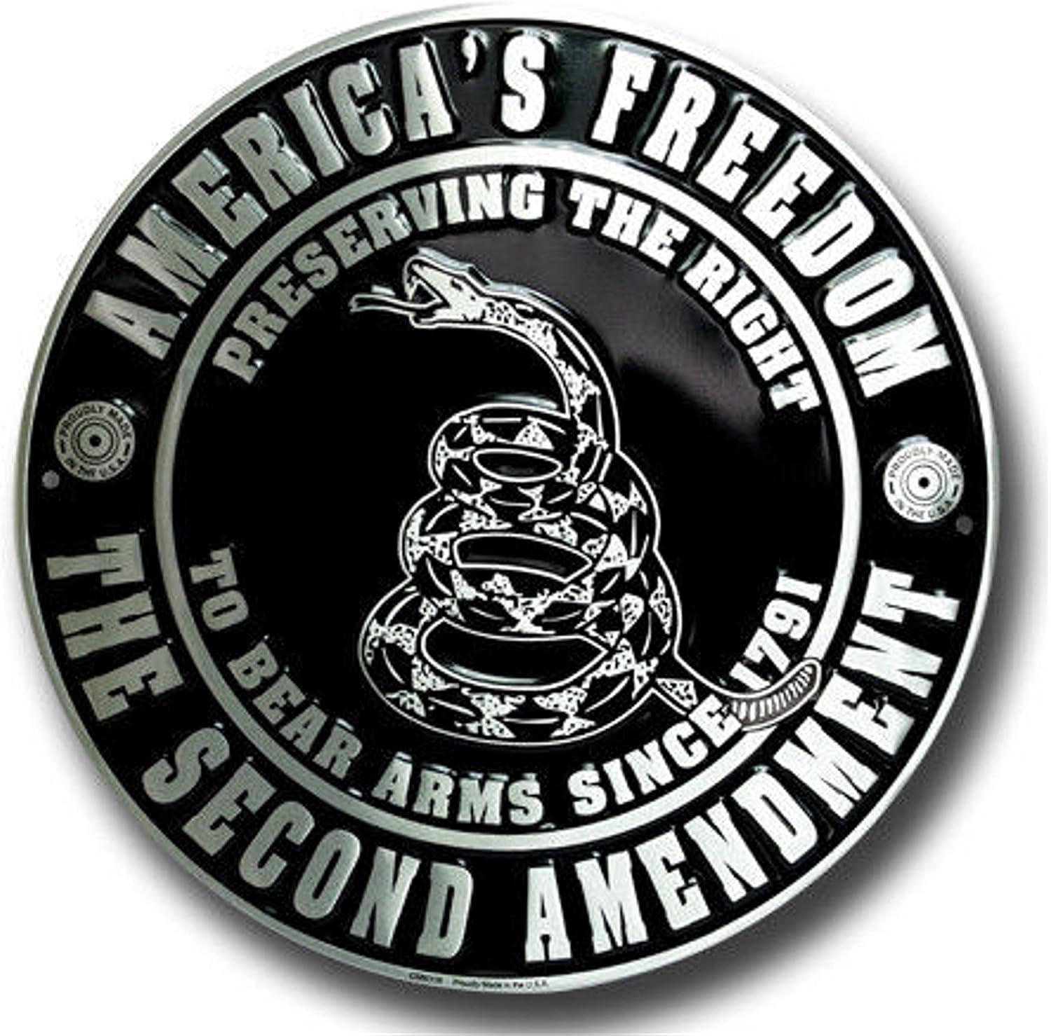 Collectible Badges Americas Freedom the Second Amendment 12 Metal ...