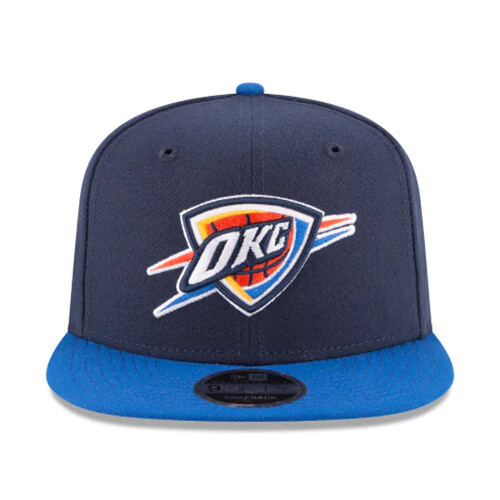 New Era NBA Oklahoma City Thunder Snapback Hat OKC Blue Navy 2Tone ...
