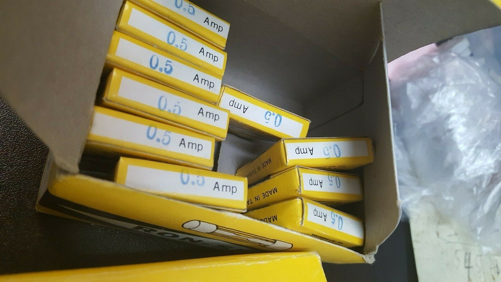 RON-SHA AGC FUSE 250 VOLT 0.5 AMP (PKG 5) AGC 0.5 FUSE PACKAGE OF 5 | eBay