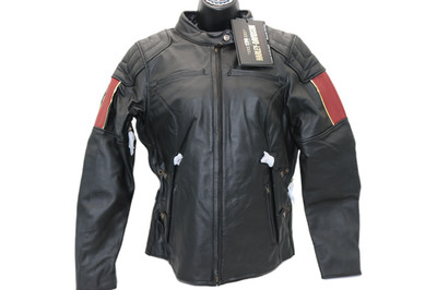 97028-23VW NWT HARLEY-DAVIDSON WOMENS LTHR JACKET NOSTALGIA TRIPLE VENT ...