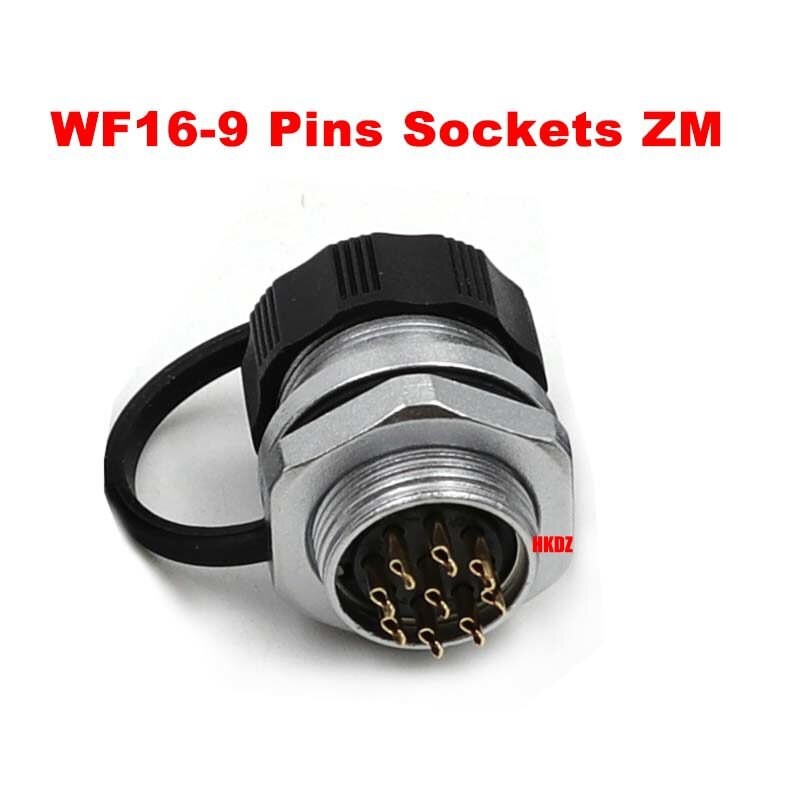 WF16 Aviation Plugs Sockets TI+ZM IP65 Waterproof Cable Connector 2 3 4 ...