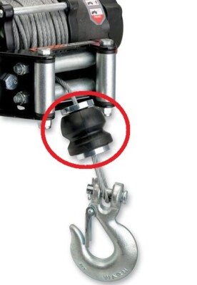 ATV Winch Bumper Cable Fairlead Stop Stopper Black Rubber Cushion | eBay