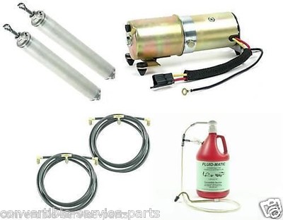 1962 Chevy Impala Convertible Top Hydraulic System Cylinders + Hoses ...