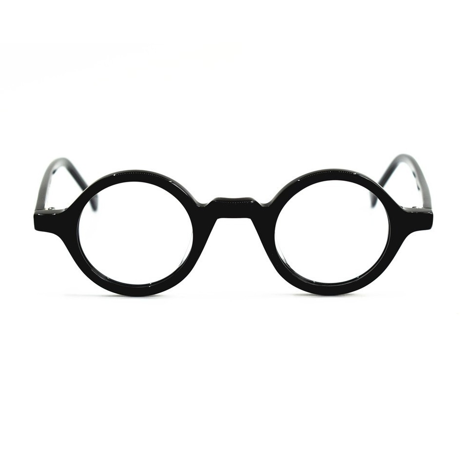 Retro Small Round Eyeglasses Acetate Matte Green Eyeglass Frames Men ...