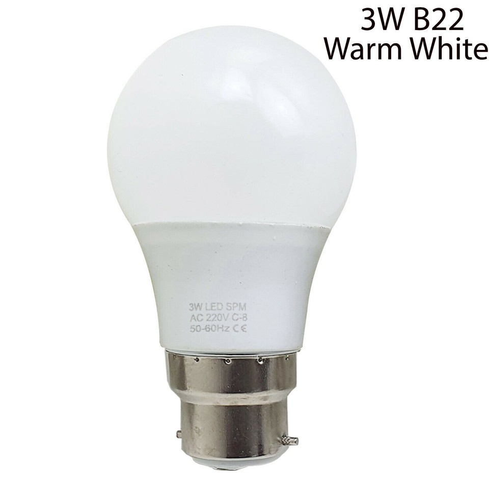 GLS B22 E27 Light Bulbs Warm/Cool White 3W-25W LED Globe Bayonet Screw ...
