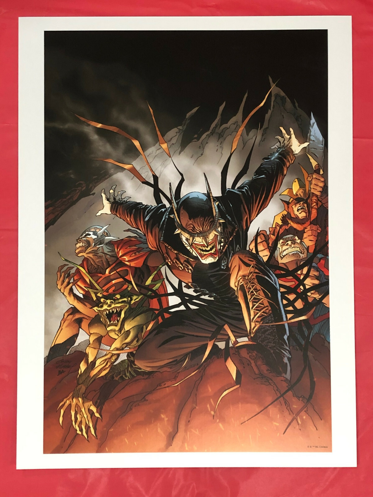 JIM LEE BATMAN WHO LAUGHS POSTER METAL 12X16NMSHPPDFLAT GANG'S ALL HERE ...