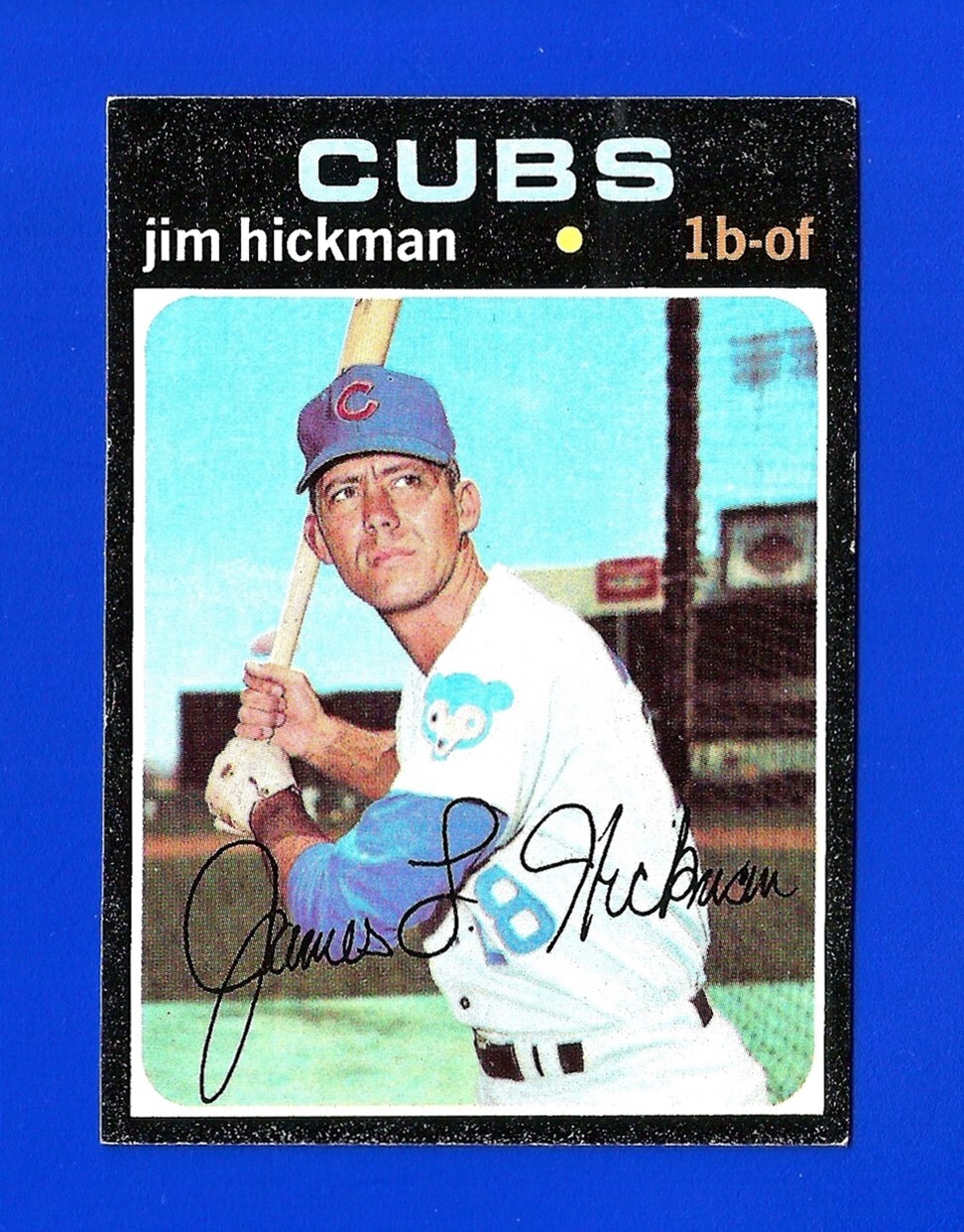 1971 Topps BASEBALL SET BREAK #175 JIM HICKMAN CHICAGO CUBS (JK2) | eBay