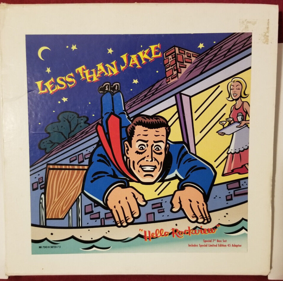 LESS THAN JAKE HELLO ROCKVIEW SPECIAL 7" BOX SET WITH LIMITED EDITION ...
