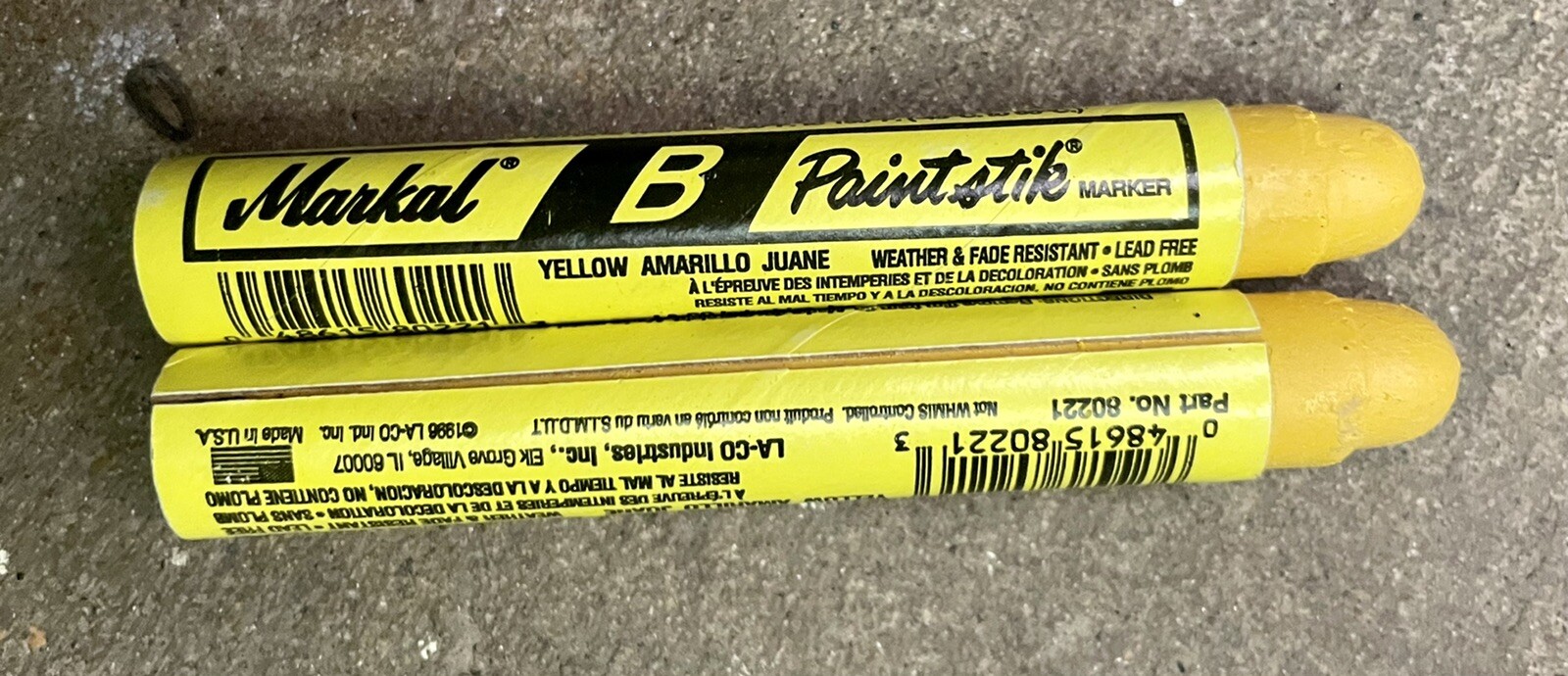 YELLOW PAINT STICK by Markal 2pk | eBay