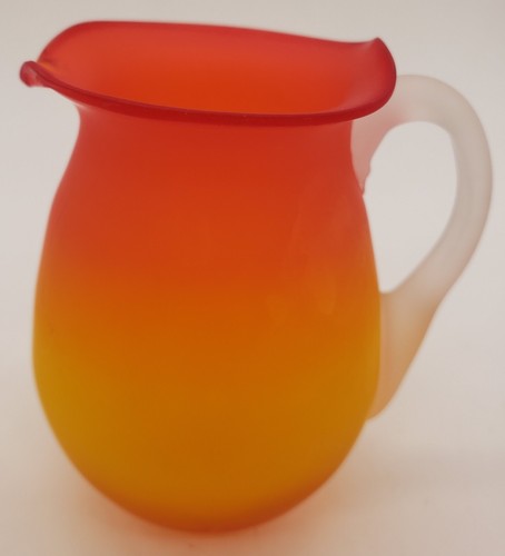 Vintage Pilgrim Glass Amberina Red Orange Hand Blown Glass Small ...