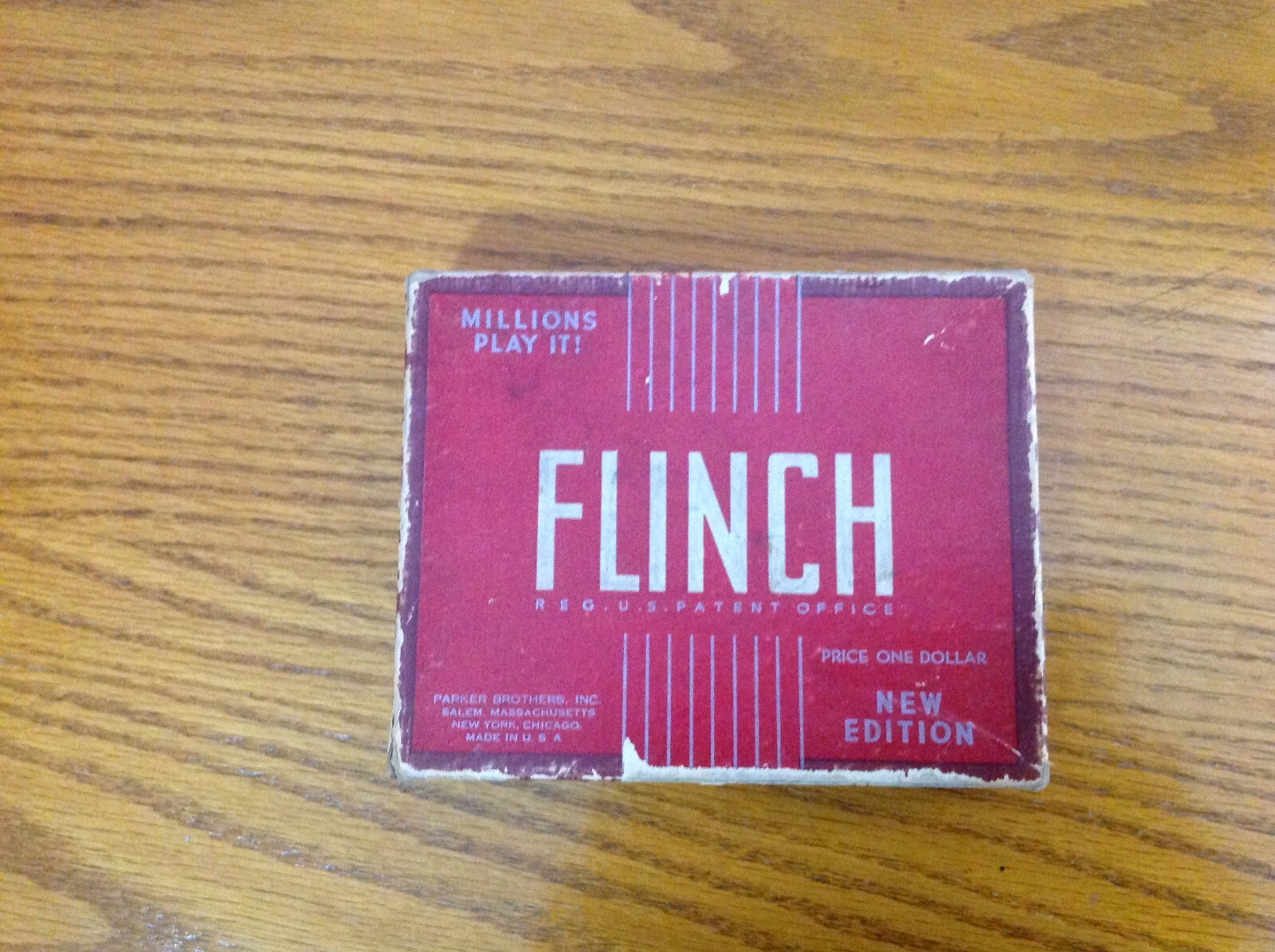 Vintage 1938 Flinch Card Game 100% Complete with Instructions Red Box ...
