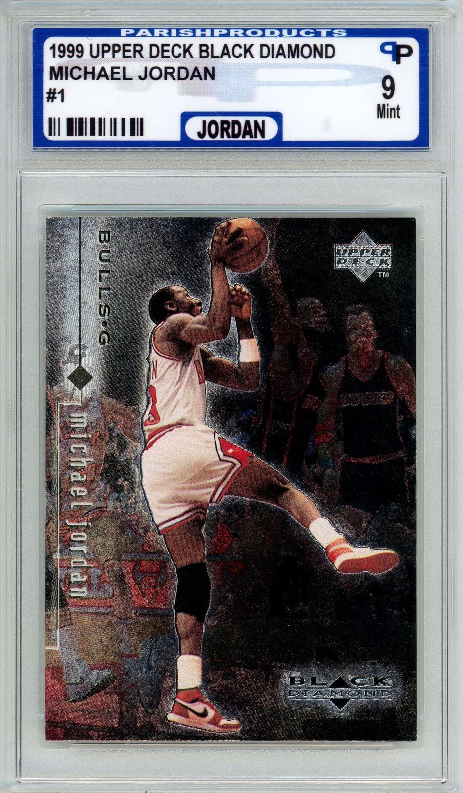 1999 Upper Deck Black Diamond Michael Jordan #1 HOF PPG 9 MINT HOF ...