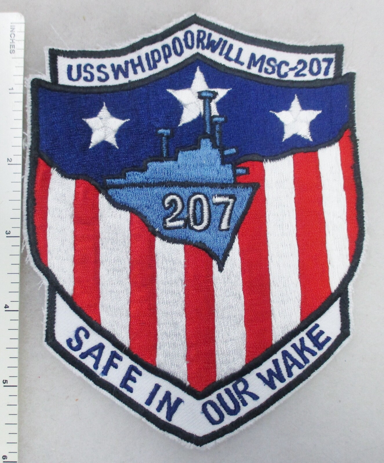 US NAVY SHIP PATCH USS WHIPPOORWILL MSC-207 Asian Made | eBay