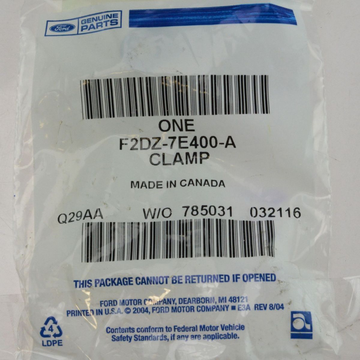 F2dz7e400a Genuine Ford Steering Column Shift Tube Clamp F2dz-7e400-a ...