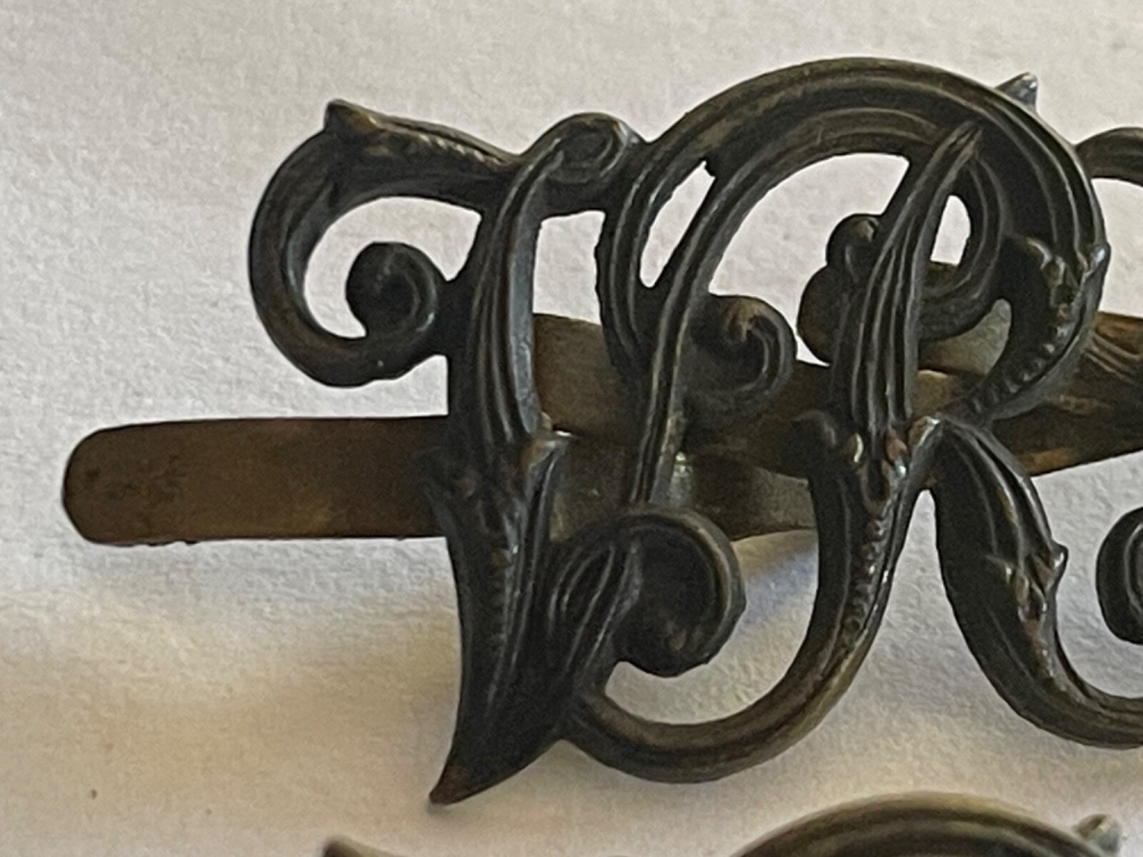 RARE ORIGINAL 1904 VICTORIA RIFLES OF CANADA ARMY COLLAR INSIGNIA ...