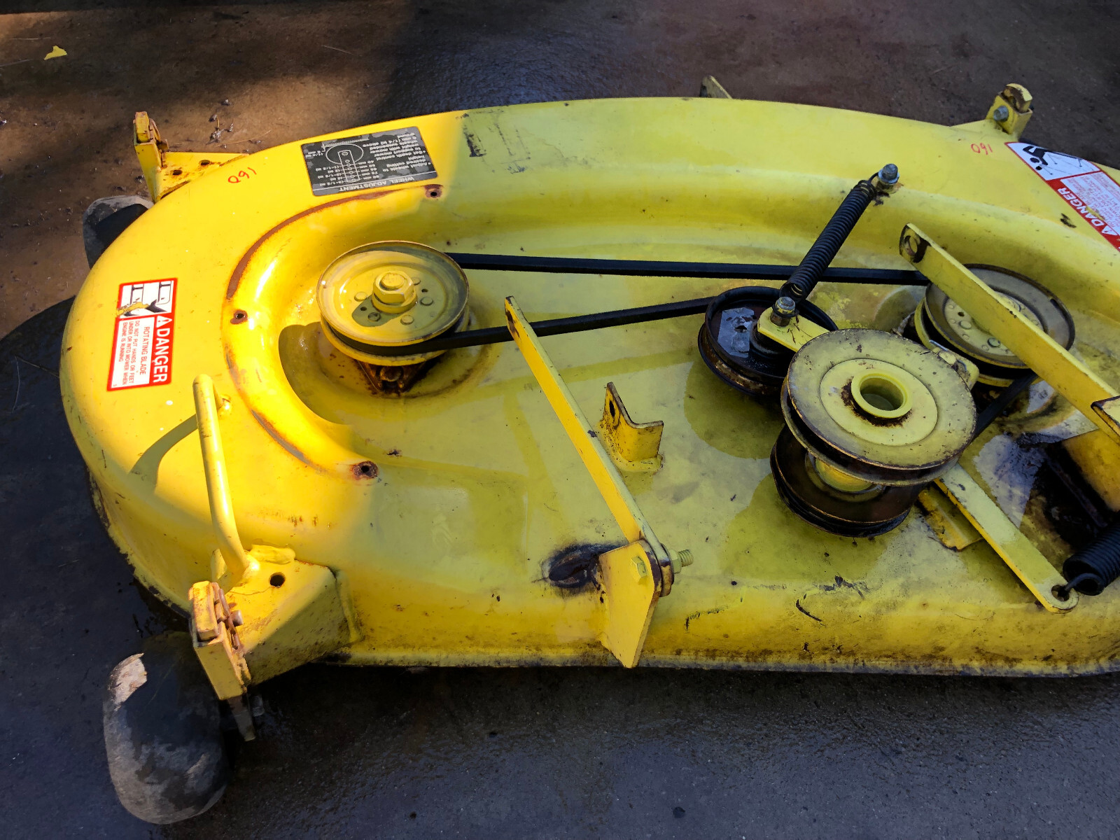 John Deere 160 38" Mower Cutting Deck Assembly 185 170 165 180 175 130 ...