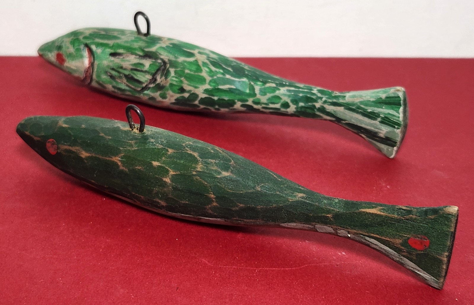 2 Vintage Wood Fish Decoys, Fishing Collectible A2 | eBay