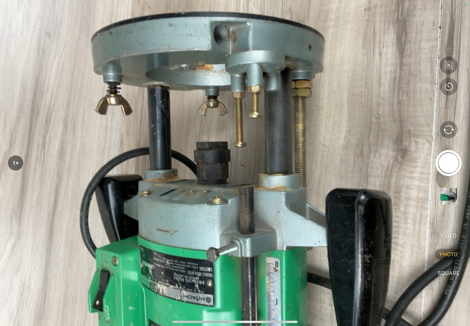 Hitachi M12V 1/2" Super Duty Plunge Router 3 1/4 HP 15A 8000-20000 RPM ...