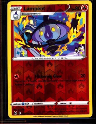 Lampent 25/196 Reverse Holo Rare TCG Pokemon NM 0919#141 | eBay