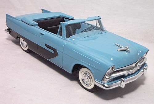MEMORY LANE MODELS LIGHT BLUE/BLACK 56' PLYMOUTH BELVEDERE CONVERTIBLE ...