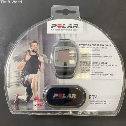 Polar FT4 Heart Rate Monitor Training Computer Fitness Silver/Black New ...