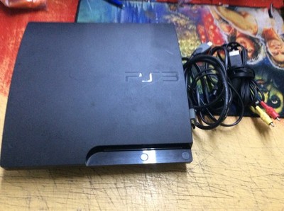 Sony PlayStation 3 Slim PS3 Black Console Gaming System Only CECH-3001A ...