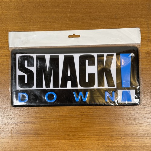 VTG 2001 WWF WWE SmackDown Wrestling Jakks Pacific Room Sign License ...