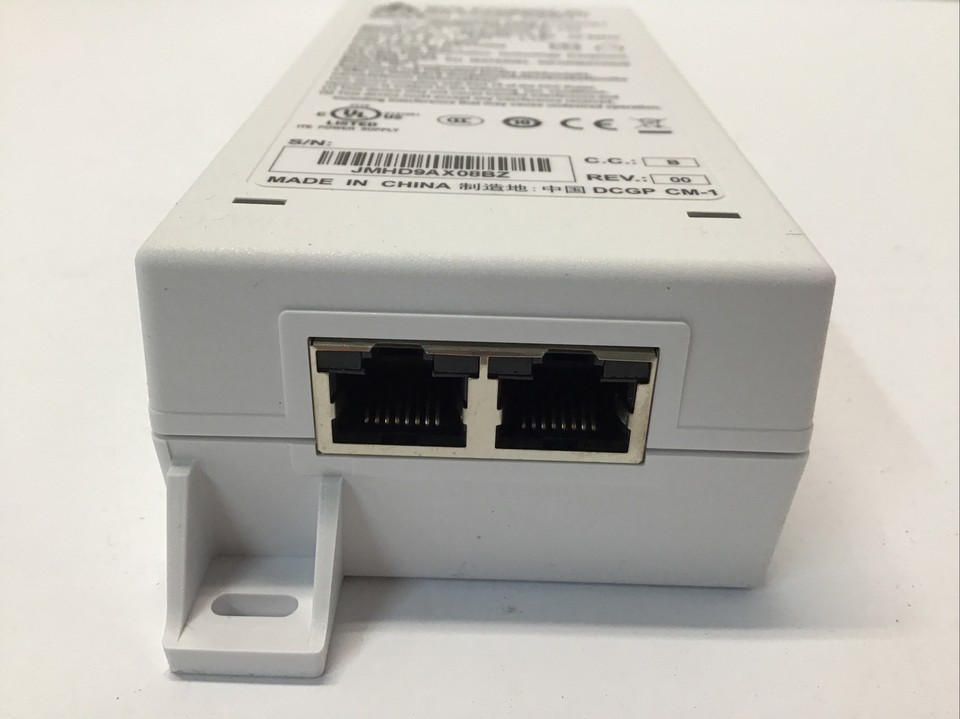 Delta PoE Injector 56V 1.1A Gigabit Single Port Over Ethernet ADP-60HR ...