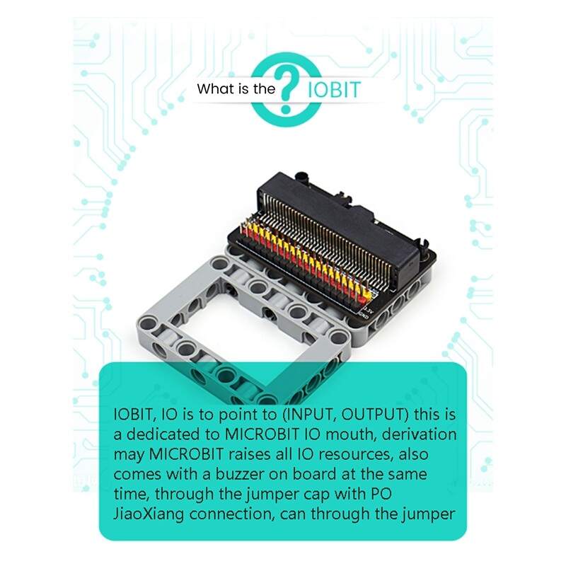 Expansion Board IOBIT V2.0 Horizontal Adapter Board for Microbit G6N17623 | eBay