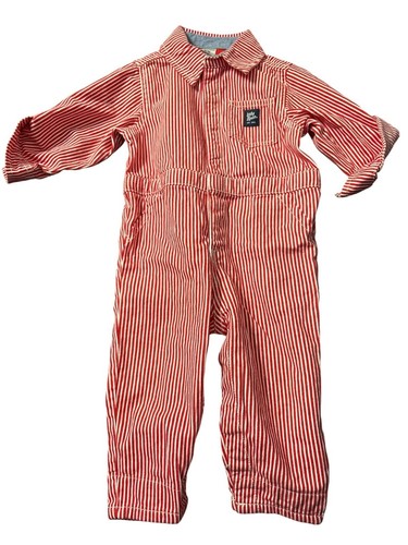 Baby Osh Kosh B'gosh Red & White Striped Denim Railroad Conductor ...