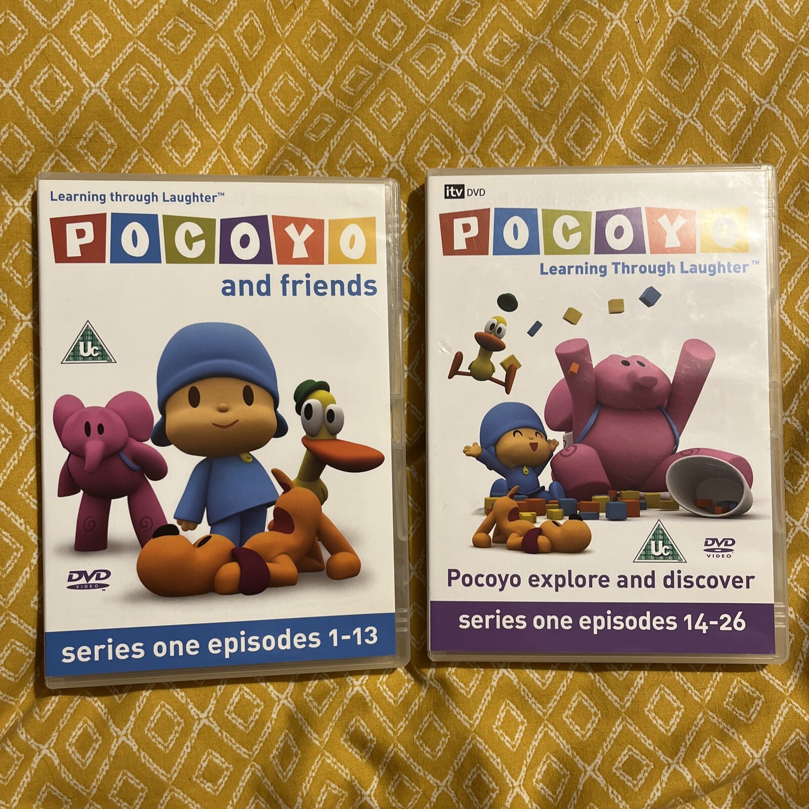 (10) 2 x Pocoyo DVD’s Series 1 Episodes 1-13 and 14-26 - DVD UK ...