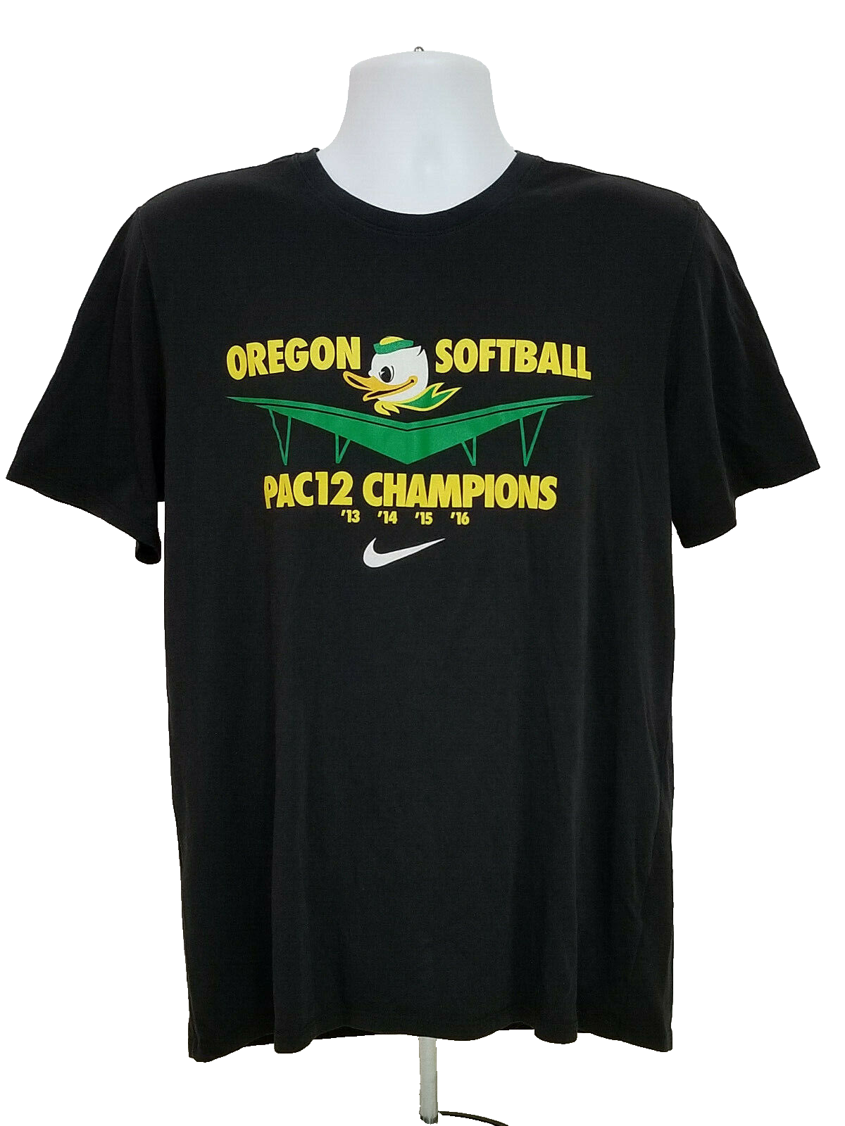 Oregon DUCKS Softball TEAM ISSUED Nike 4 Time PAC 12 CHAMPIONS SHIRT ...
