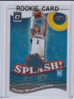 VICTOR WEMBANYAMA ROOKIE CARD 2023 Donruss Optic Basketball Spur Wemby ...