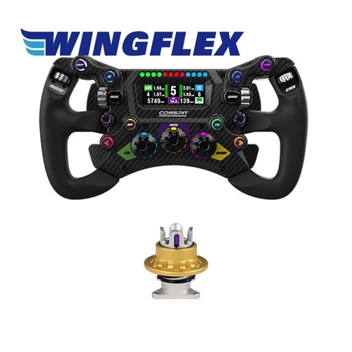 CONSPIT 300 GT 300mm 11.8" Steering Wheel Sim Racing Wheel + CDP Quick ...