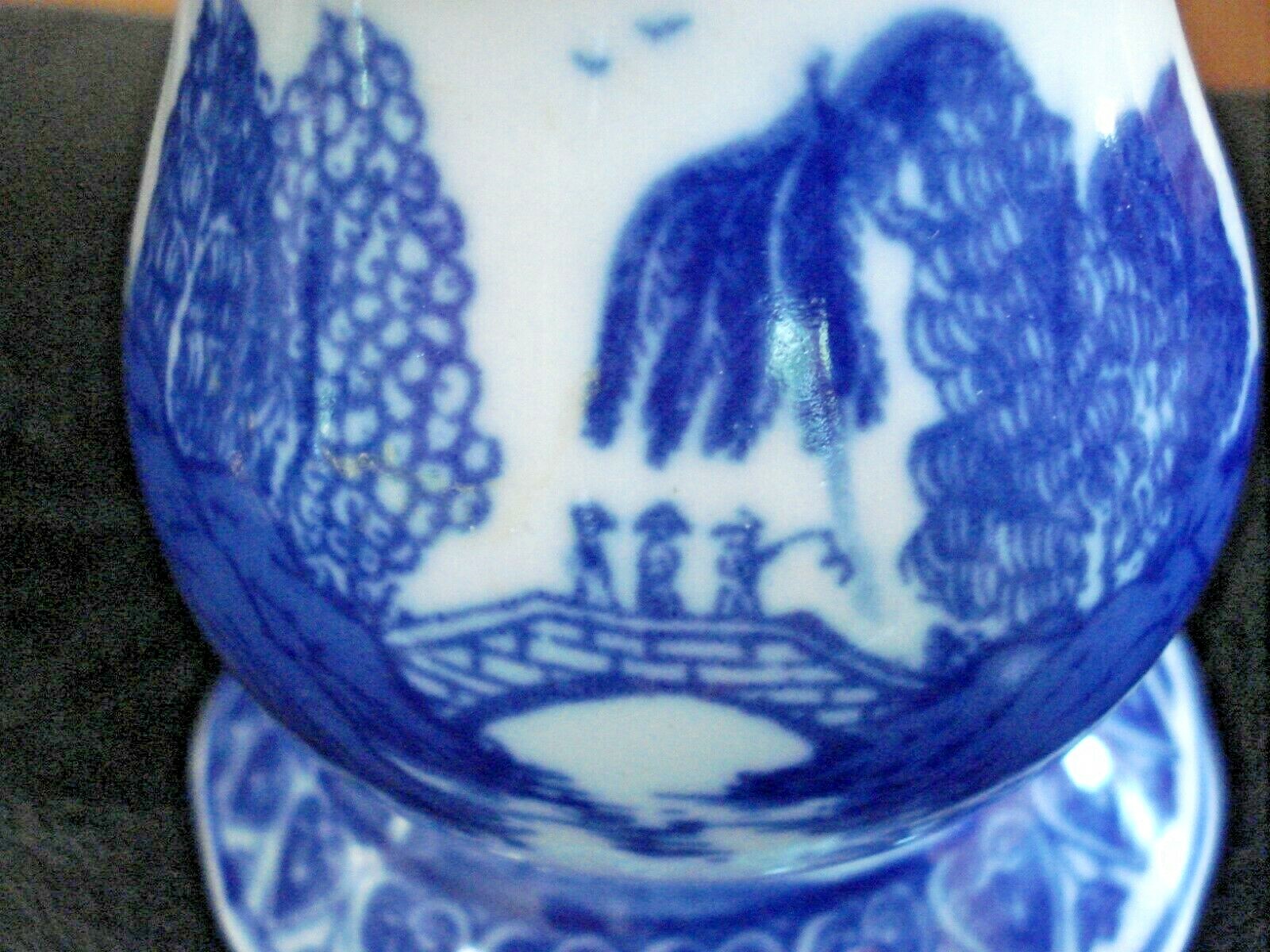 Beautiful OLD Flo Blue Ironstone Pottery Victopia Hairpen Holder | eBay