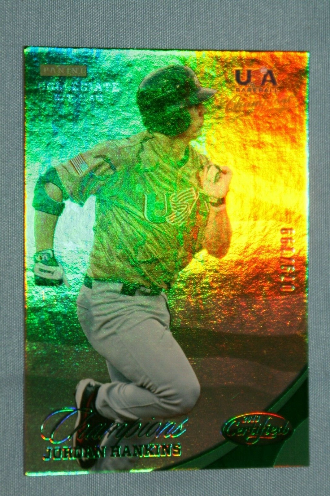 JORDAN HANKINS 2013 USA CHAMPIONS GREEN 079/199 #137 CHICAGO CUBS | eBay