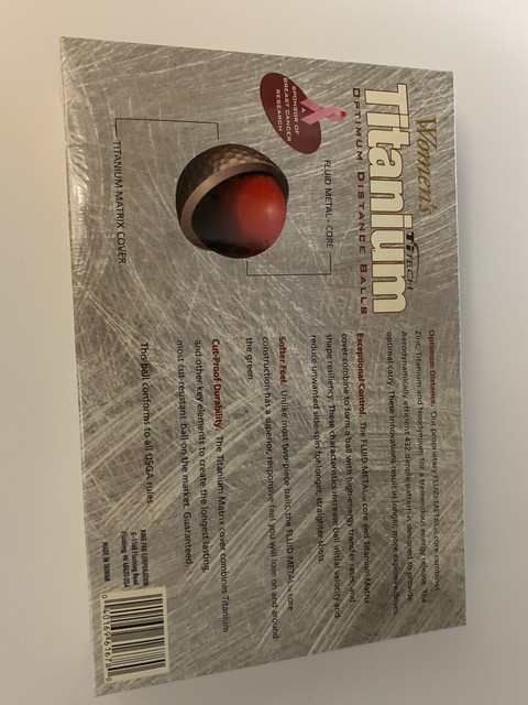 12 TiTech Women's Titanium Optimum Distance Golf Balls Breast Cancer ...