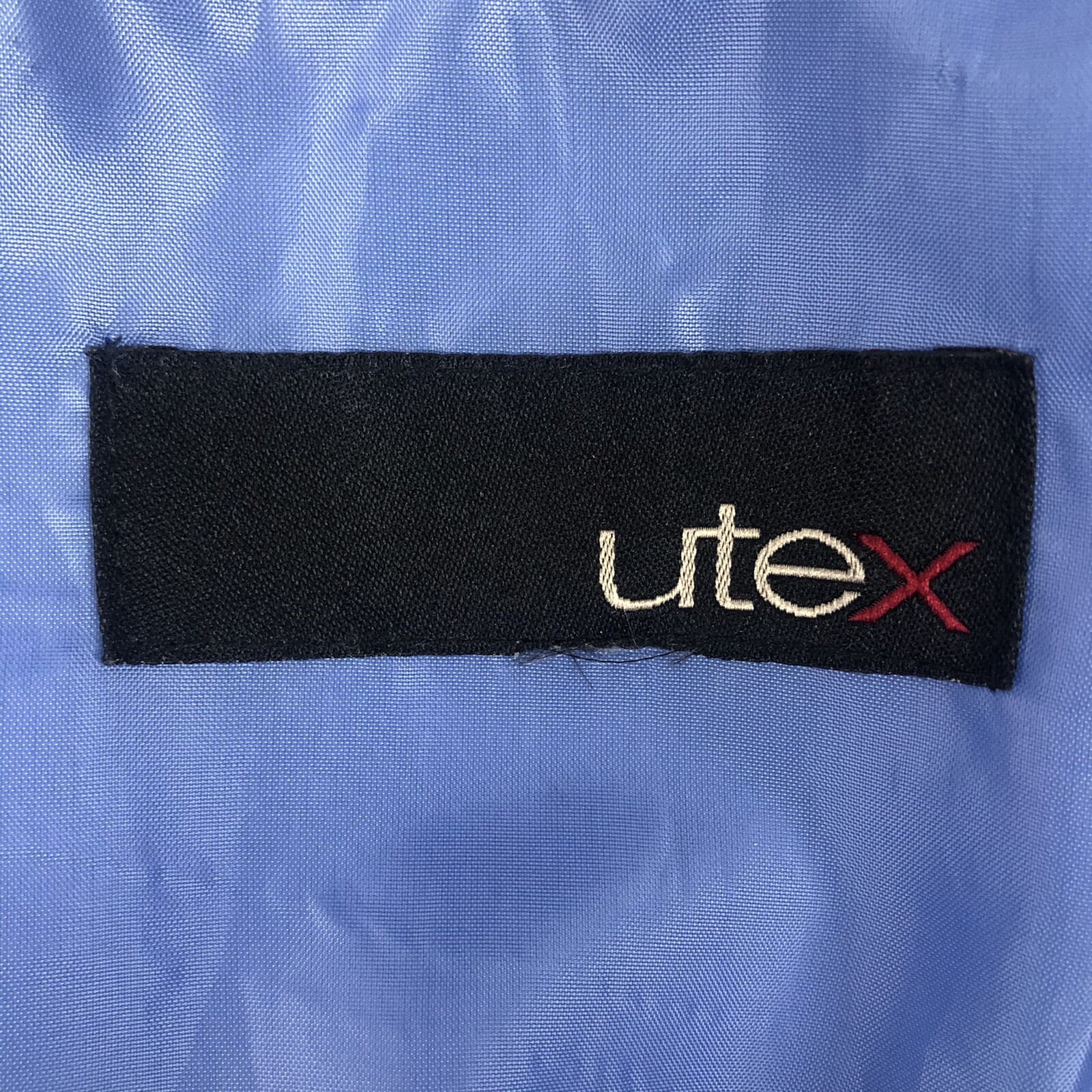 Utex Hooded Winter Jacket Full Zip Blue Windbreaker Raincoat Softshell ...
