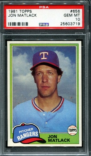 1981 Topps John Matlack #656 PSA 10 pop 3 | eBay