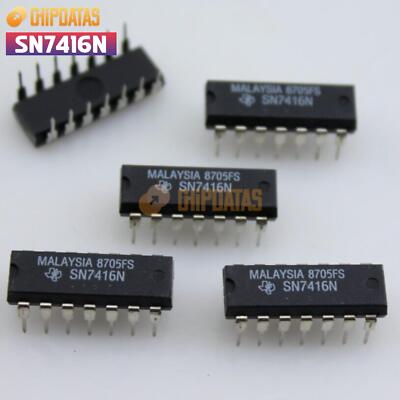 5PCS New TEXAS INSTRUMENTS SN7416N Logic IC PDIP 6-channel | eBay