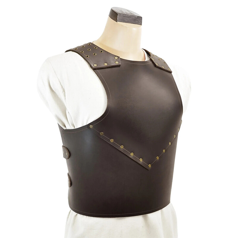 PU Leather Medieval Warrior Chest Armor Costume Armor Chest Vest ...