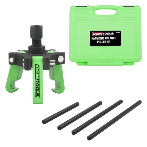 Harmonic Balancer Puller Kit 3 Jaw Adjustable 4 Forcing Rods OEMTOOLS ...