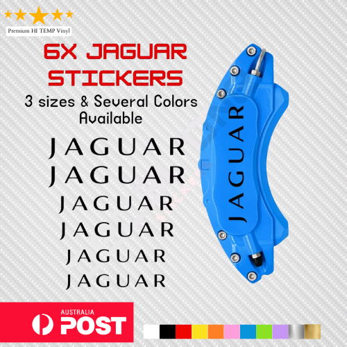 6x JAGUAR HIGH TEMP Brake Caliper Decals Vinyl Stickers | eBay
