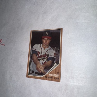 1962 Topps #30 Ed Mathews CLEAN BIG $$ RARE LOOK HOF HIGH GRADE | eBay