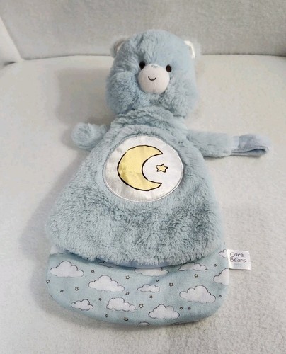 Care Bears Baby Soother Bedtime Bear Pacifier Keeper Blue 14" Plush ...