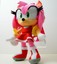 Sonic The Hedgehog Authentic Amy Rose in Red Dress Plush Doll Backpack ...