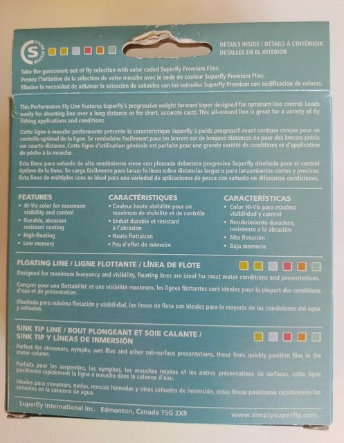 SuperFly Sffl-wf5f SF Fly Line WF Floating 5wt for sale online | eBay