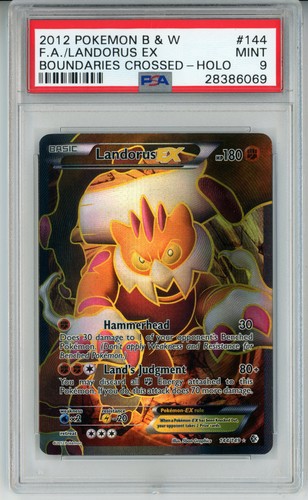 Pokemon Boundaries Crossed Landorus Ex #144 Full Art Holo PSA 9 Mint ...