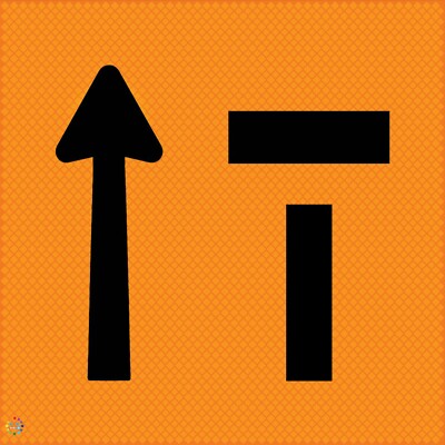 Multi Message Temporary Road Traffic Sign - Lane Status Left Lane ...